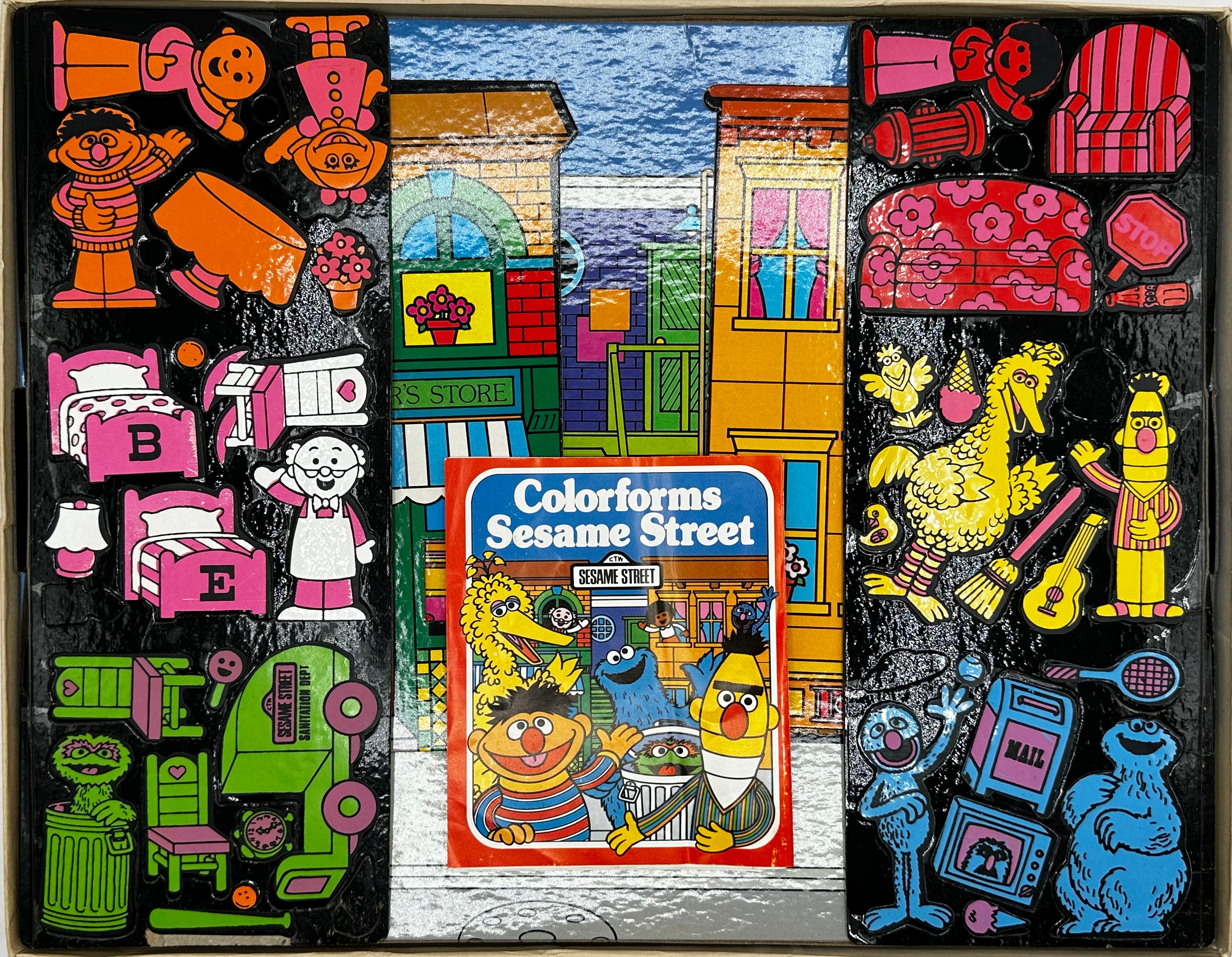1977 Sesame Street Colorforms Play Set - Etsy