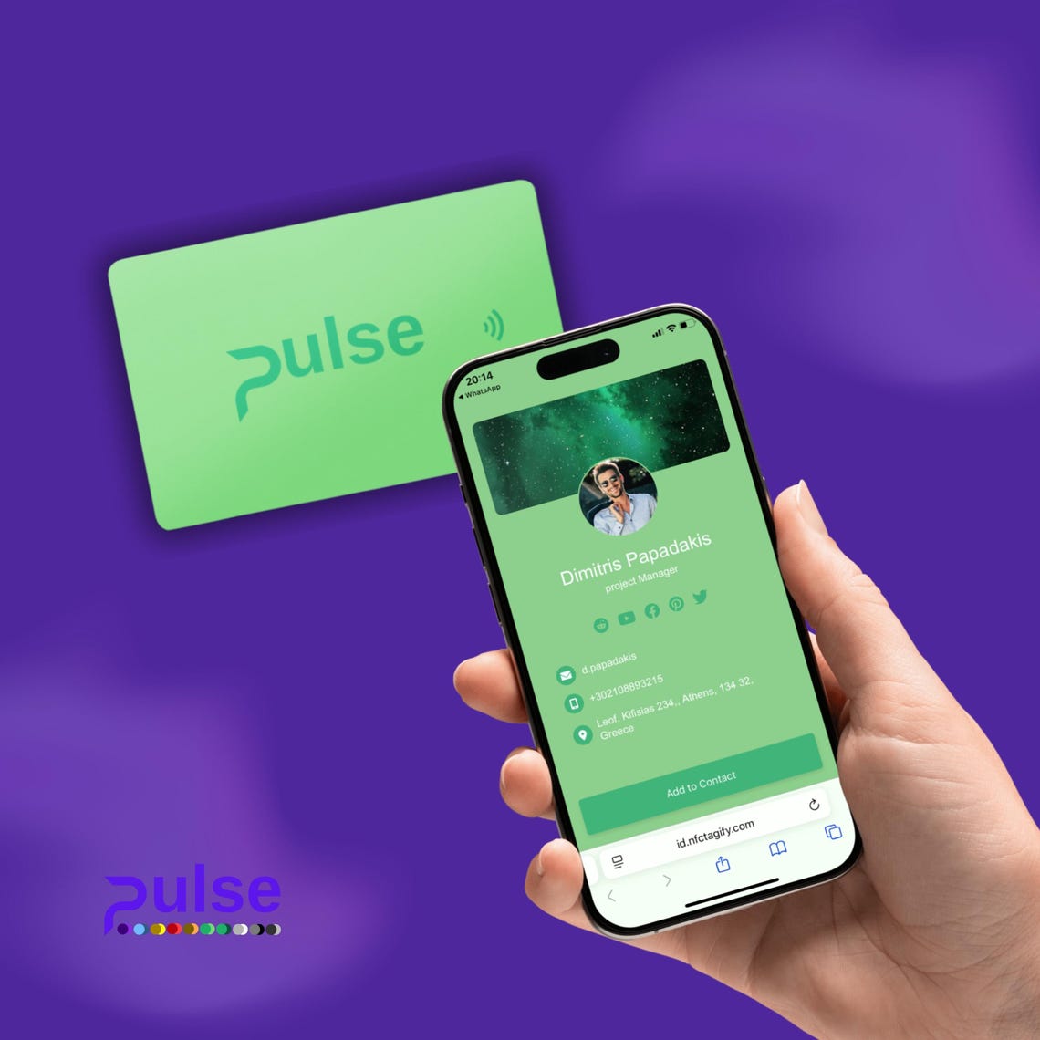 Preprinted NFC Business Card – Smart Digital Contact Card | Tap to ...