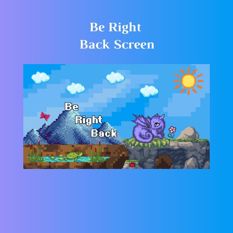 Animated Twitch Screen Retro Pixel Dragon 8-bit Video Game - Starting ...