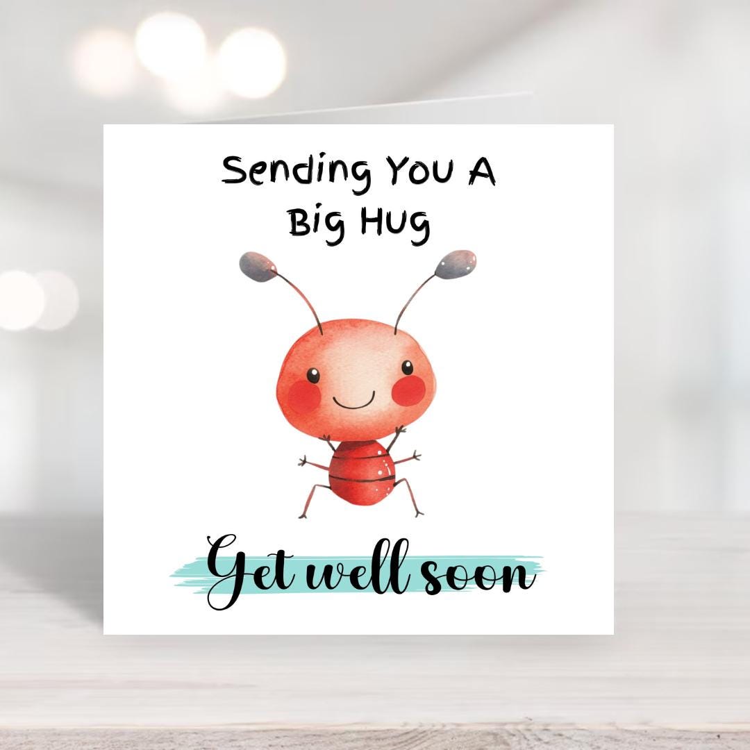 Sending You a Big Hug Get Well Soon Cards, 13 Minimalist Cute Designs ...