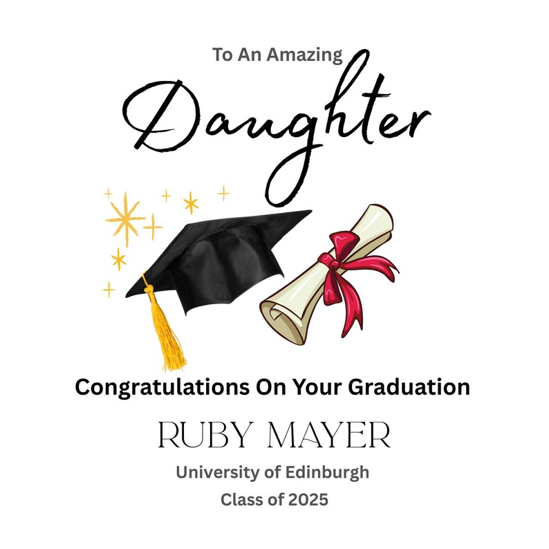 Personalized Graduation Card – Minimalist Keepsake Card - Etsy