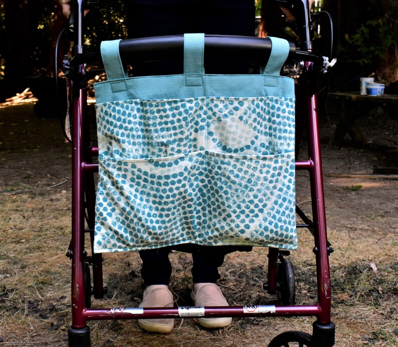 Walker Bag, Walker Caddy, Pockets Organizer, Senior Gift, Accessible ...