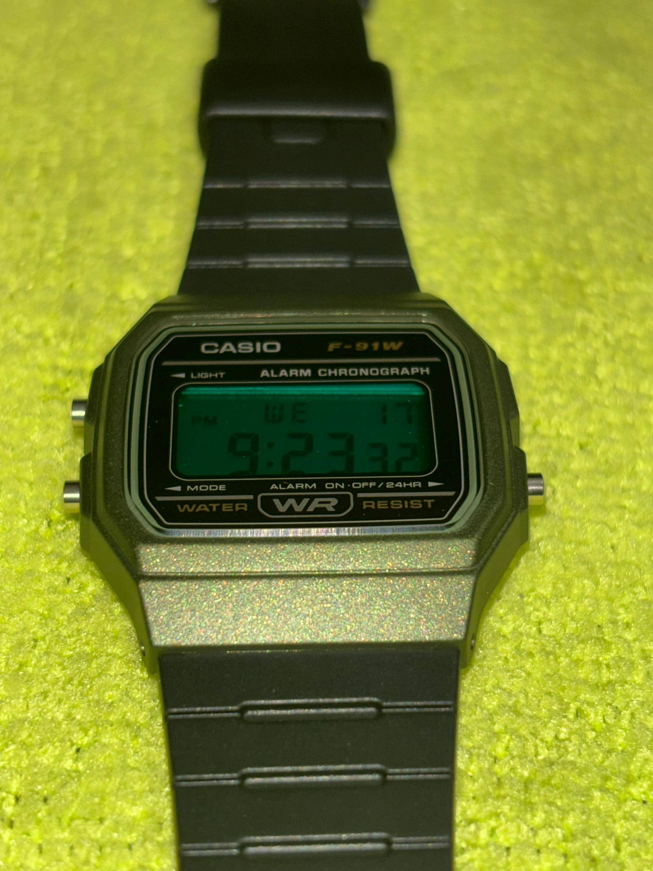 TRACKER Custom Casio F91W Color Green Dial Mod Brand New Unique - Etsy