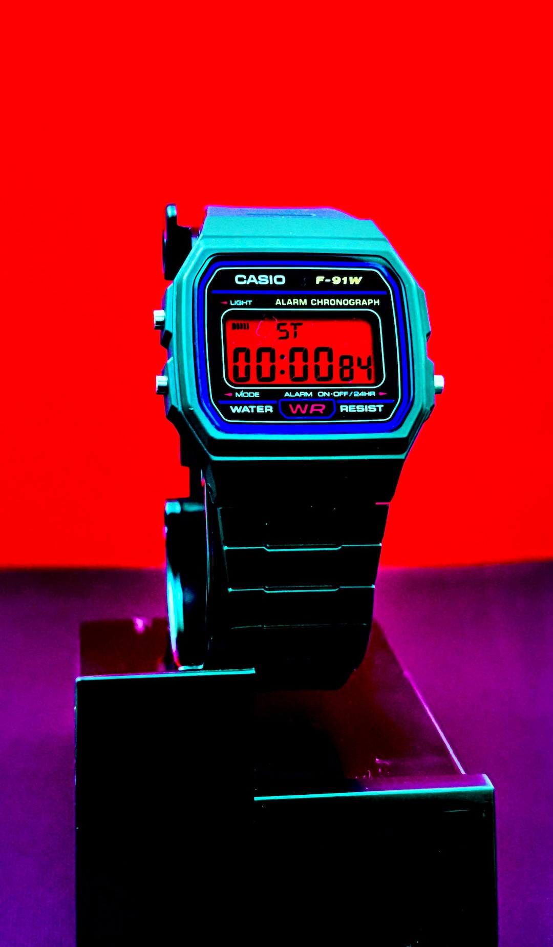 Ruby Custom Casio F91W Color Red Dial Mod Brand New Unique - Etsy