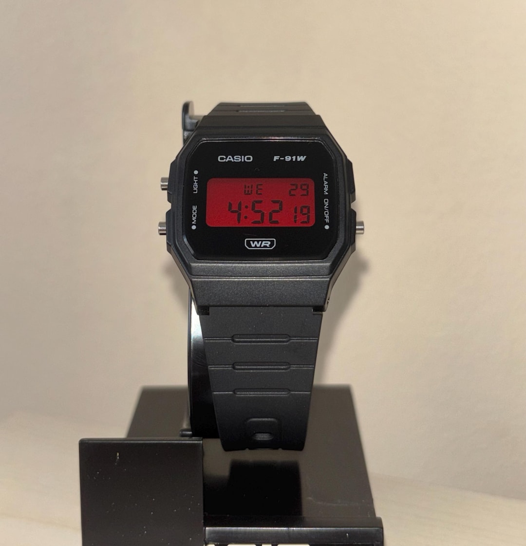 Ruby Custom Casio F91W Color Red Dial Mod Brand New Unique - Etsy