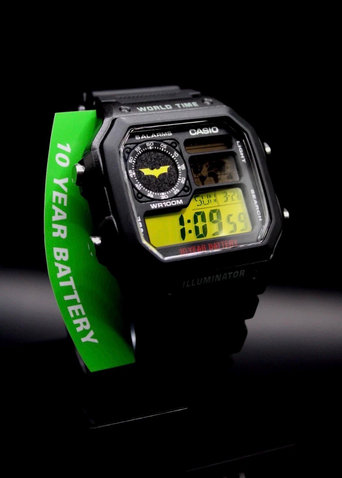 New Batman Inspired Custom Casio AE1200 Watch: Casio Royale Mod - Etsy
