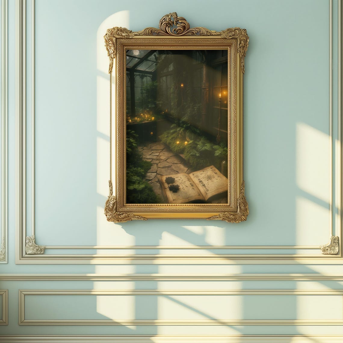 Gothic Botanical Wall Art | Witchy Greenhouse Print | Dark Academia ...