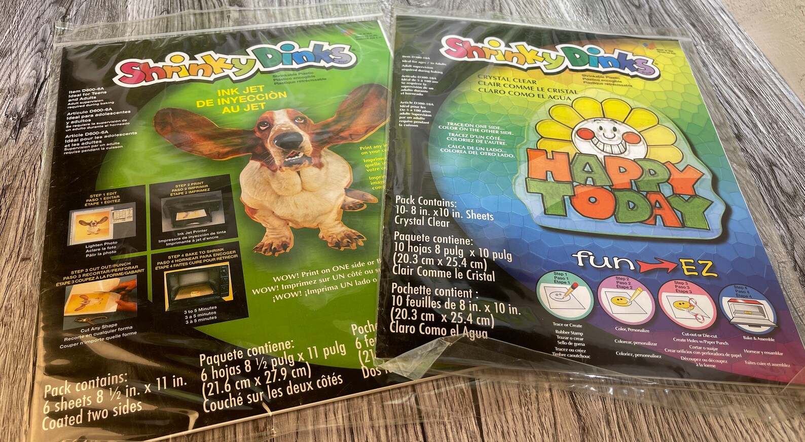 Shrinky Dinks Crystal Clear 10 Sheets, Color Cut Out Bake, AND Shrinky ...