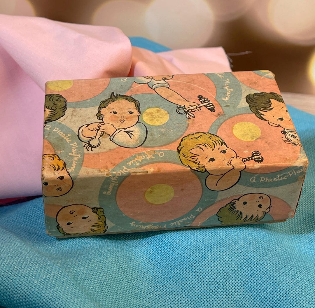 Vintage Noisies Toy Box by Plastic Playthings, 1950's Collectible ...