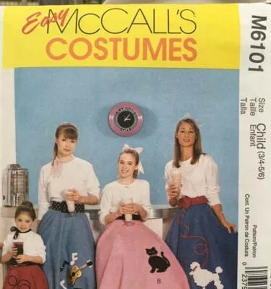 Mccall's Sewing Pattern M6101, Uncut Pattern, Easy Pattern, Costume ...