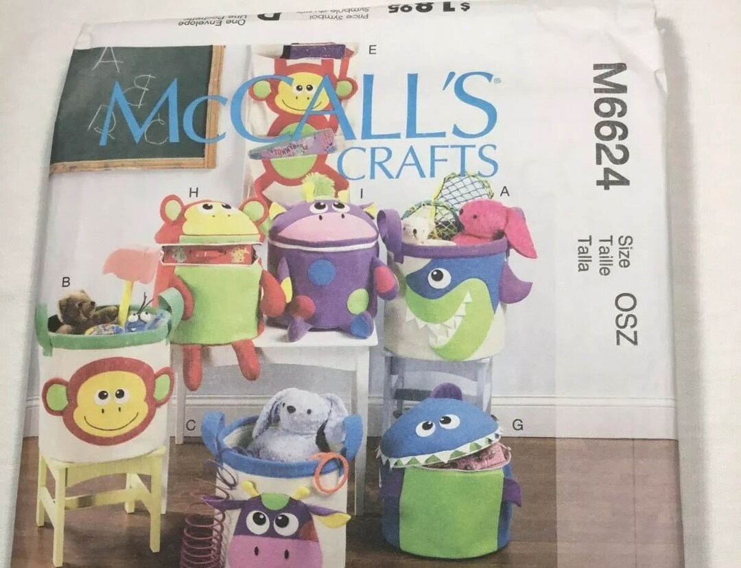 Mccall's Sewing Pattern M6624, Uncut Pattern, Craft Pattern, Kids Craft ...