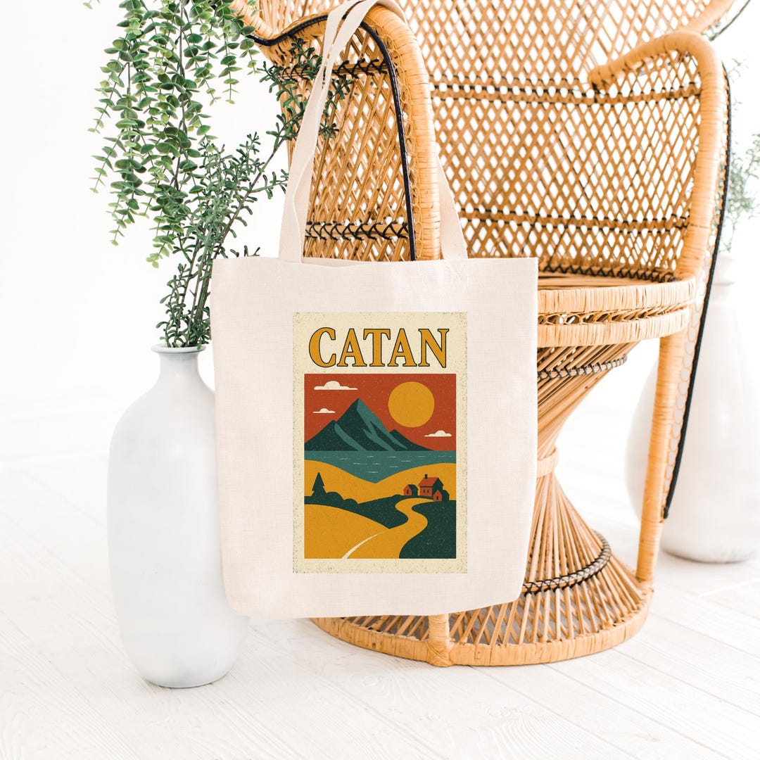 Catan Tote Bag, Settlers of Catan Board Game Bag, Eco-friendly Gamer ...