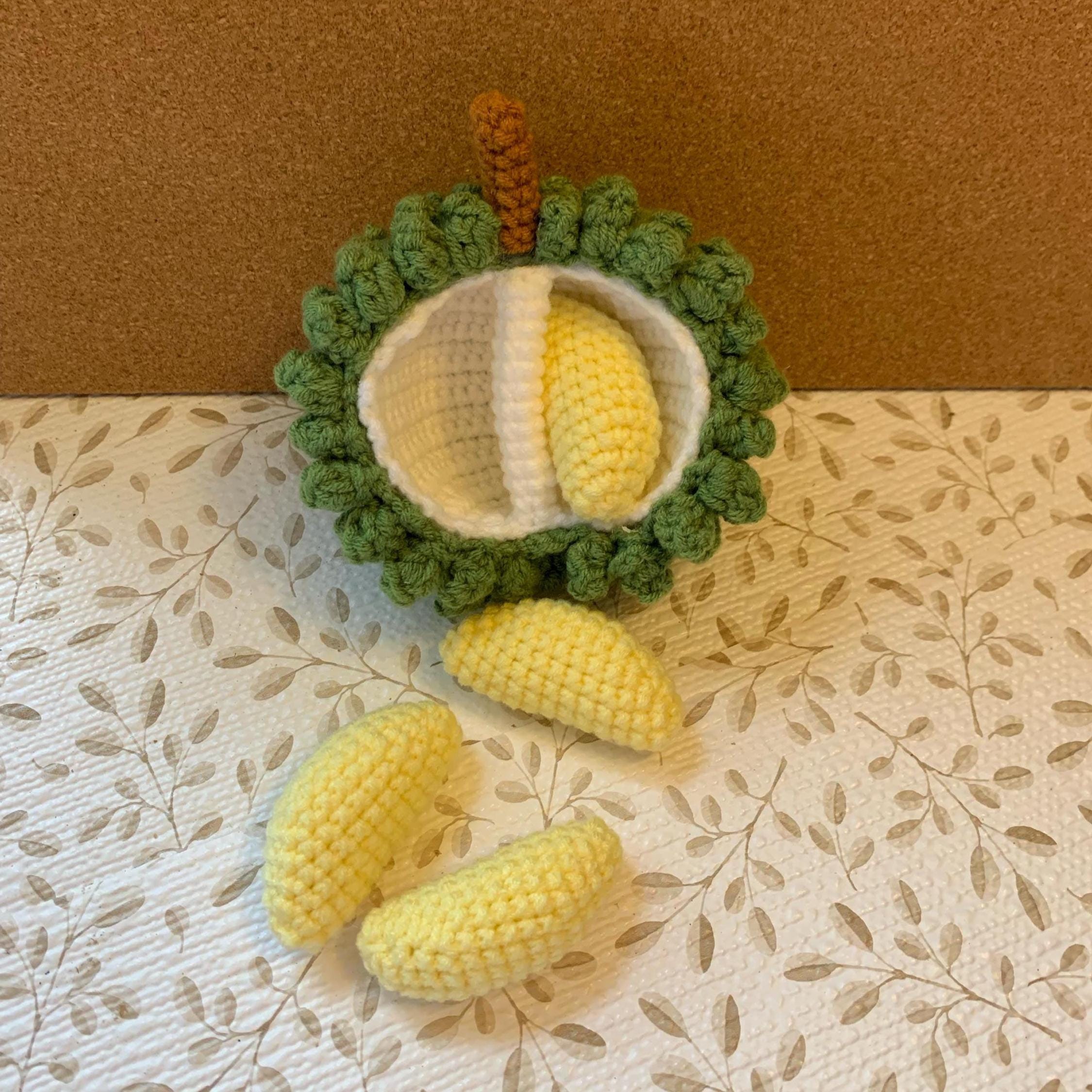 Crochet Assembled Durian, Toy for Kids - Etsy