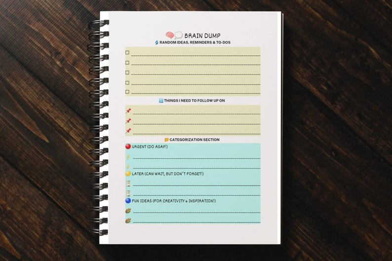ADHD Friendly Planner Task Breakdown Time Management Habit Tracker ...