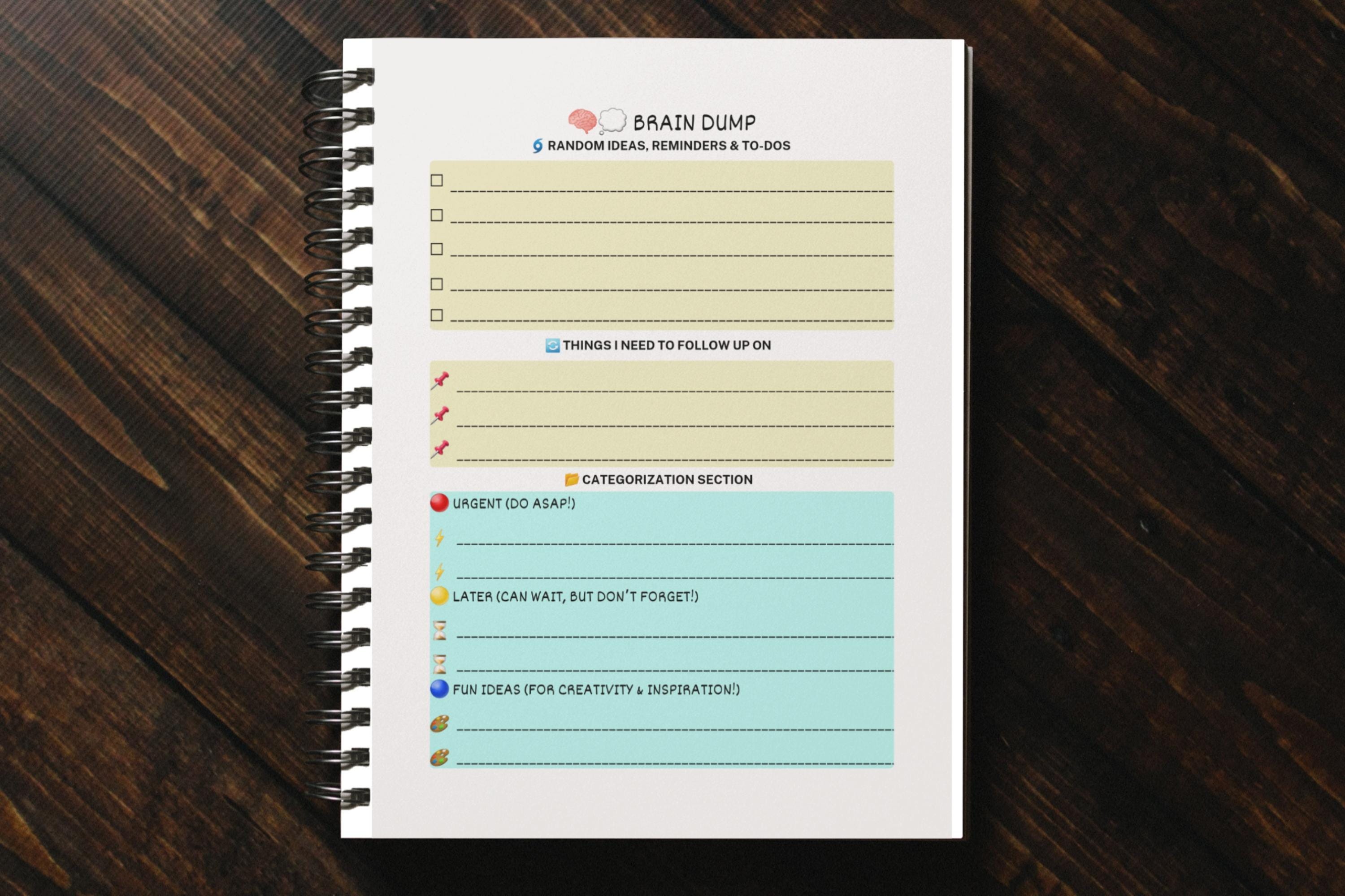 ADHD Friendly Planner Task Breakdown Time Management Habit Tracker ...
