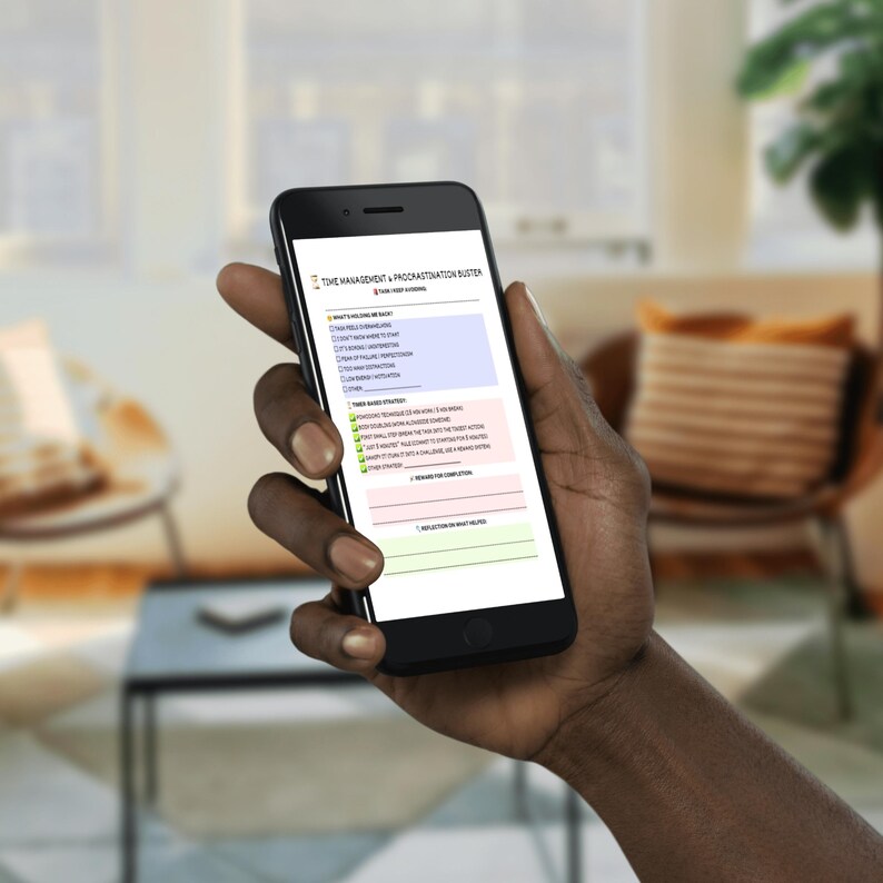 ADHD Friendly Planner Task Breakdown Time Management Habit Tracker ...