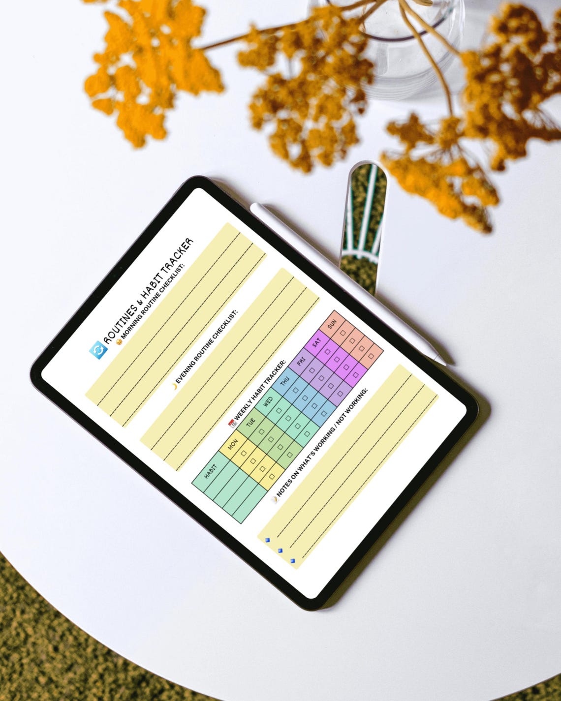 ADHD Friendly Planner Task Breakdown Time Management Habit Tracker ...
