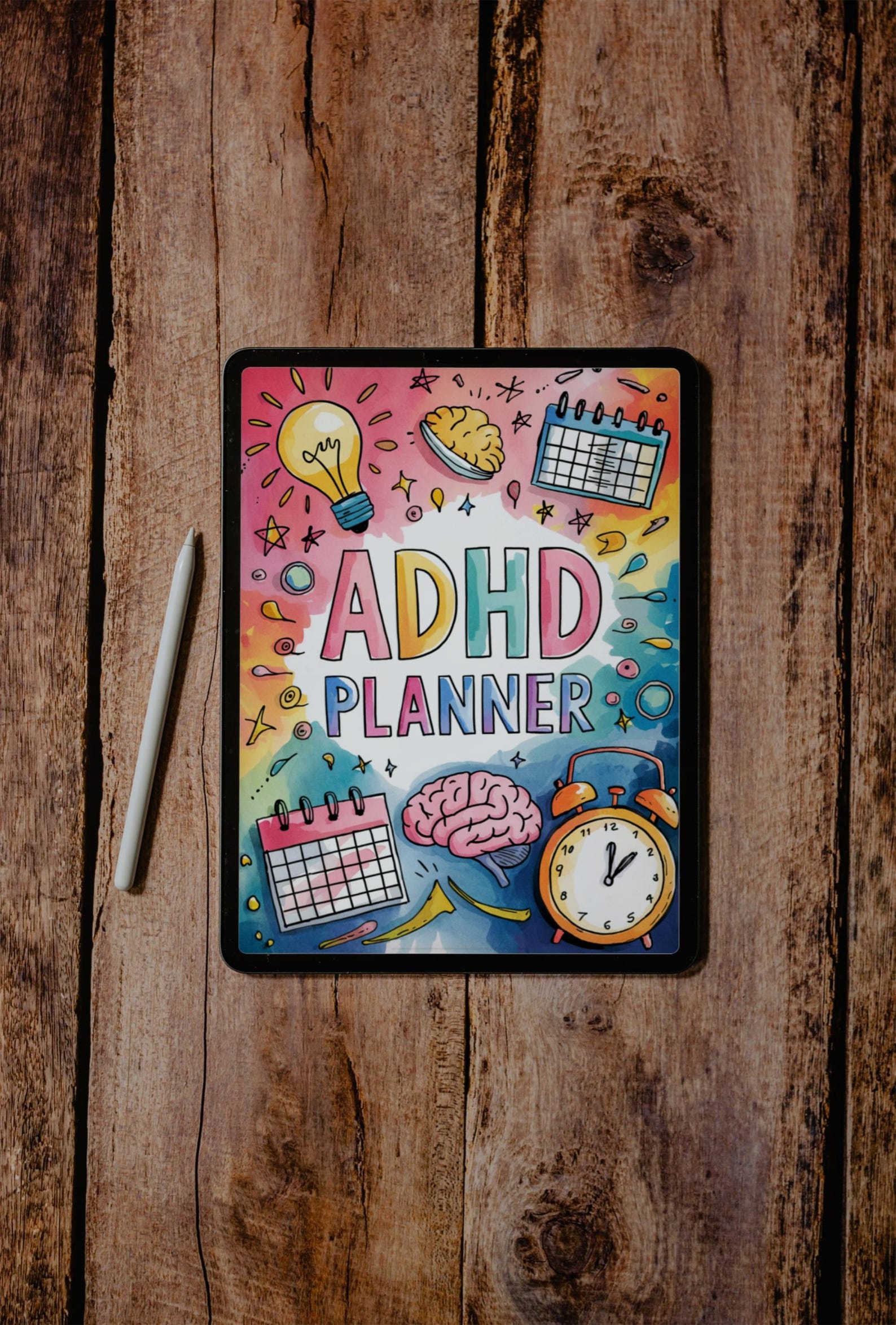 ADHD Friendly Planner Task Breakdown Time Management Habit Tracker ...