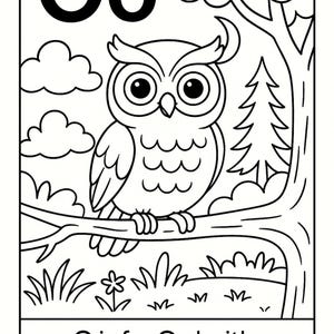 Printable ABC Alphabet Coloring Book for Kids – Digital Download ...