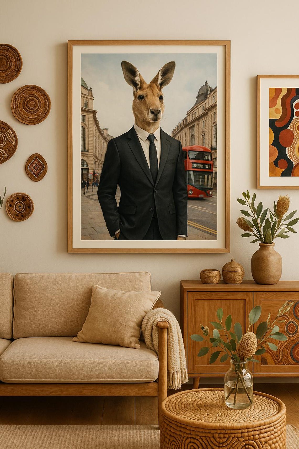 Kangaroo in Que - London - Australia - Etsy