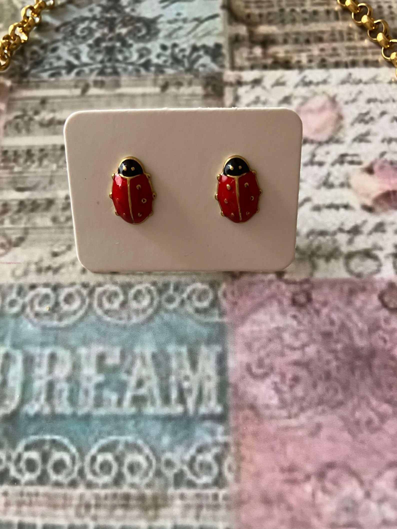 Vintage Joan Rivers Ladybug Watch and Bracelet Set, Ladybug Watch ...