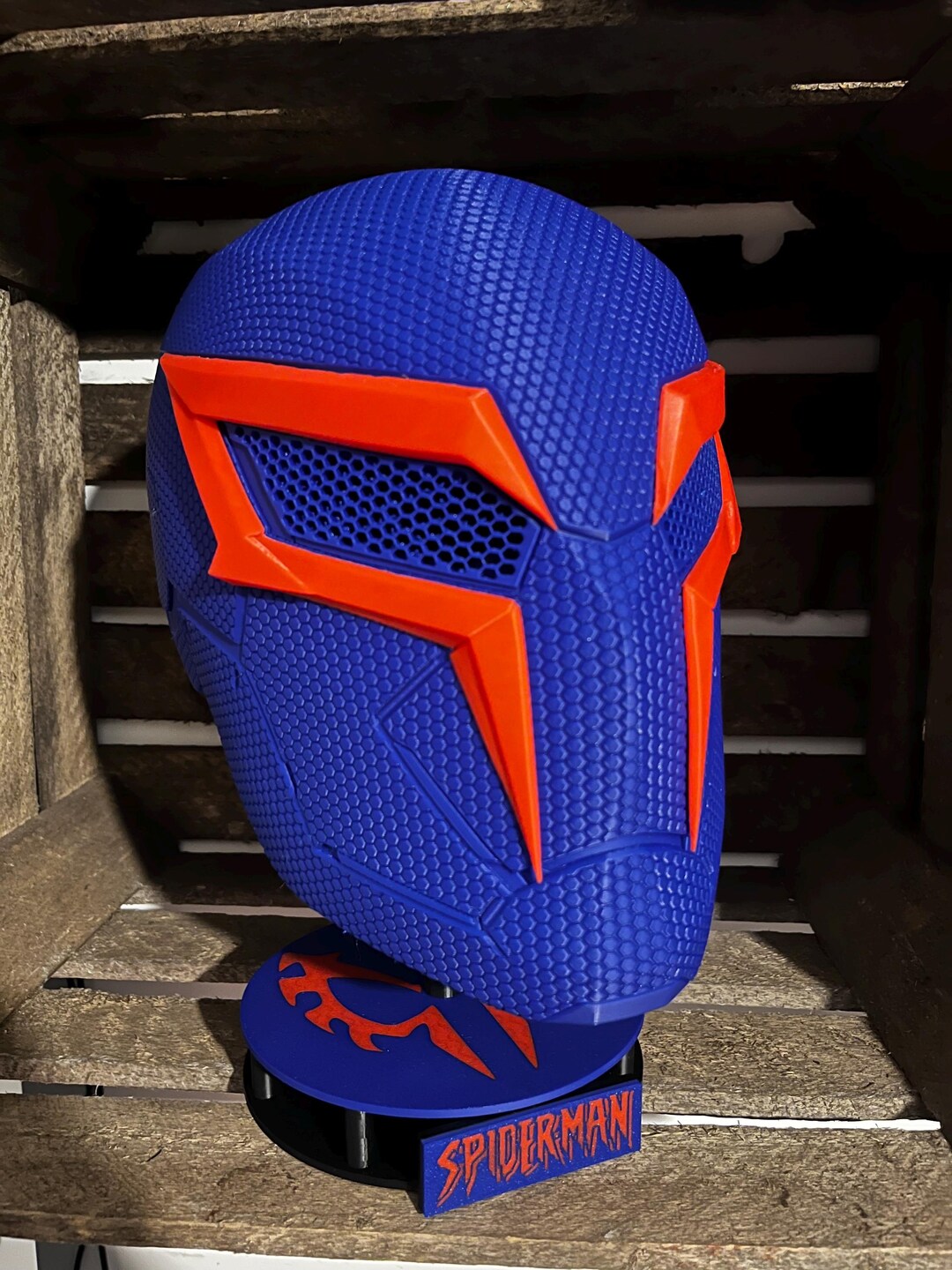 Marvel Spiderman 2099 Into the Spiderverse Cosplay Mask Display Helmet ...