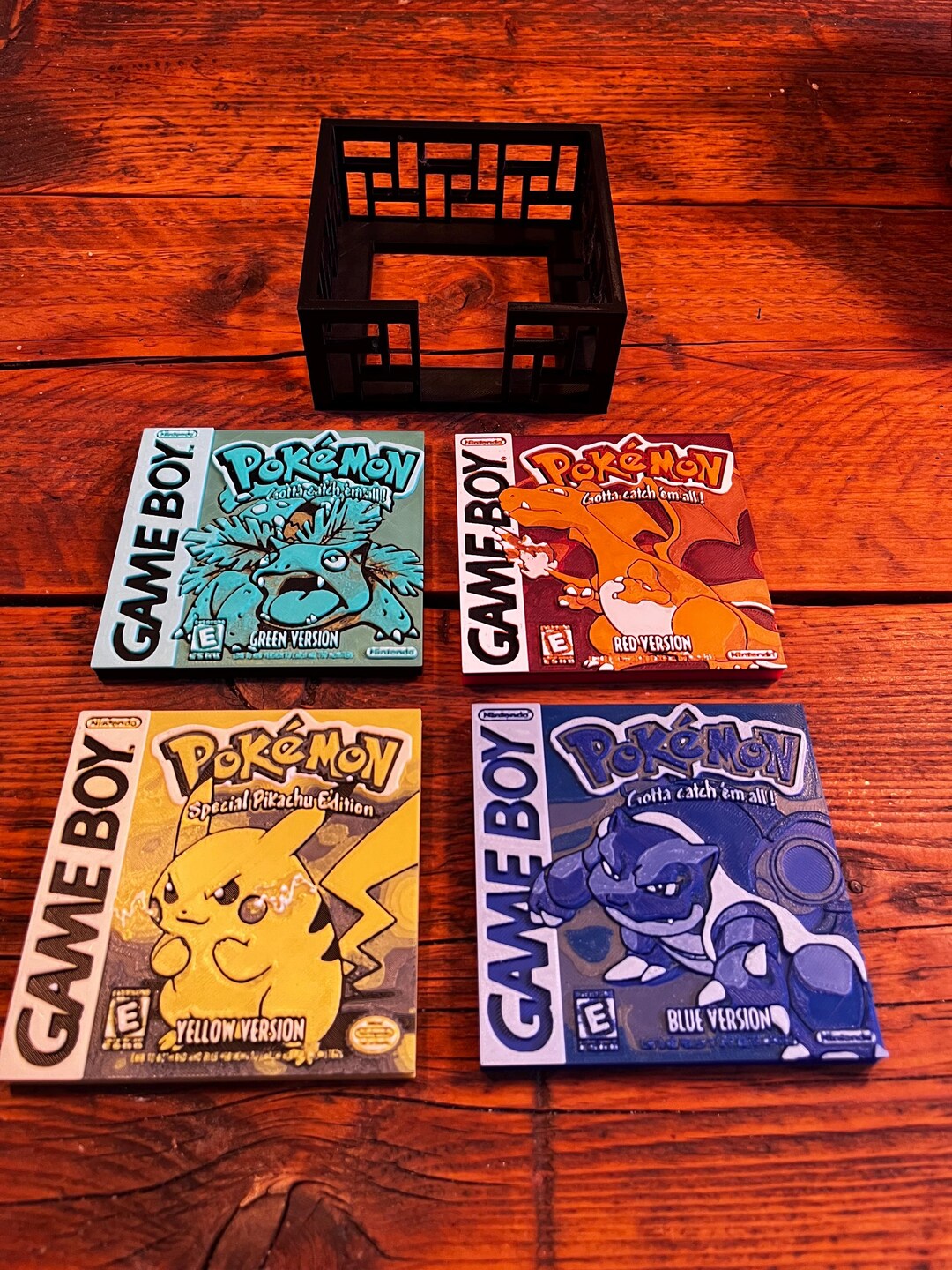 Retro Pokemon Gameboy Game Drinks Coasters Set of 4 Gaming Gift - Etsy