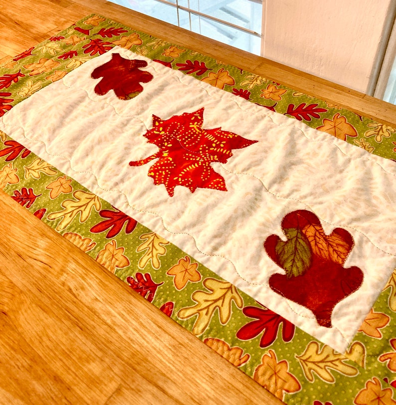 Autumn Table Runner, Fall Table Runner, Quilted Table Runner ... Autumn Table Runner, Fall Table Runner, Quilted Table Runner ...