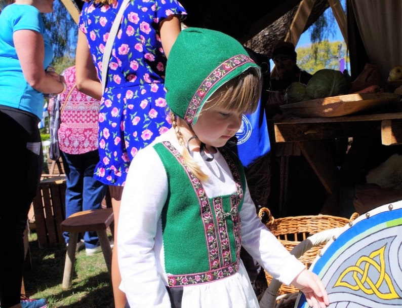 Baby/toddler/child's Norwegian Bunad Dress With Bonnet - Etsy