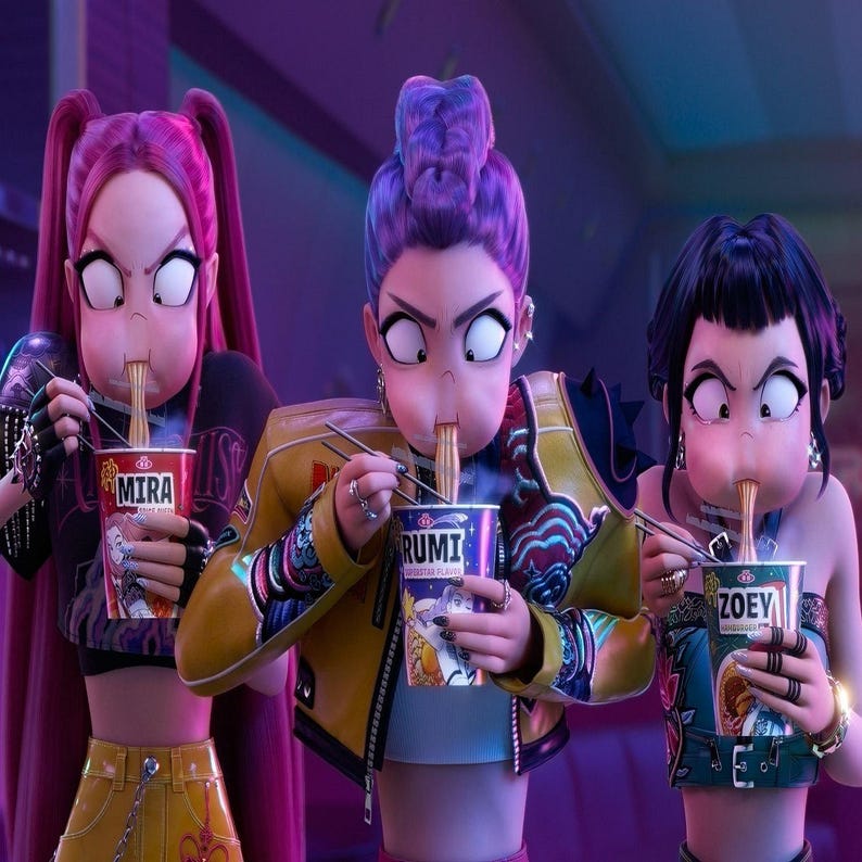 Kpop Demons Hunter Printable, Rumi, Mira, Zoey Cup Noodle Labels, Custom Name Canva Editable for ...