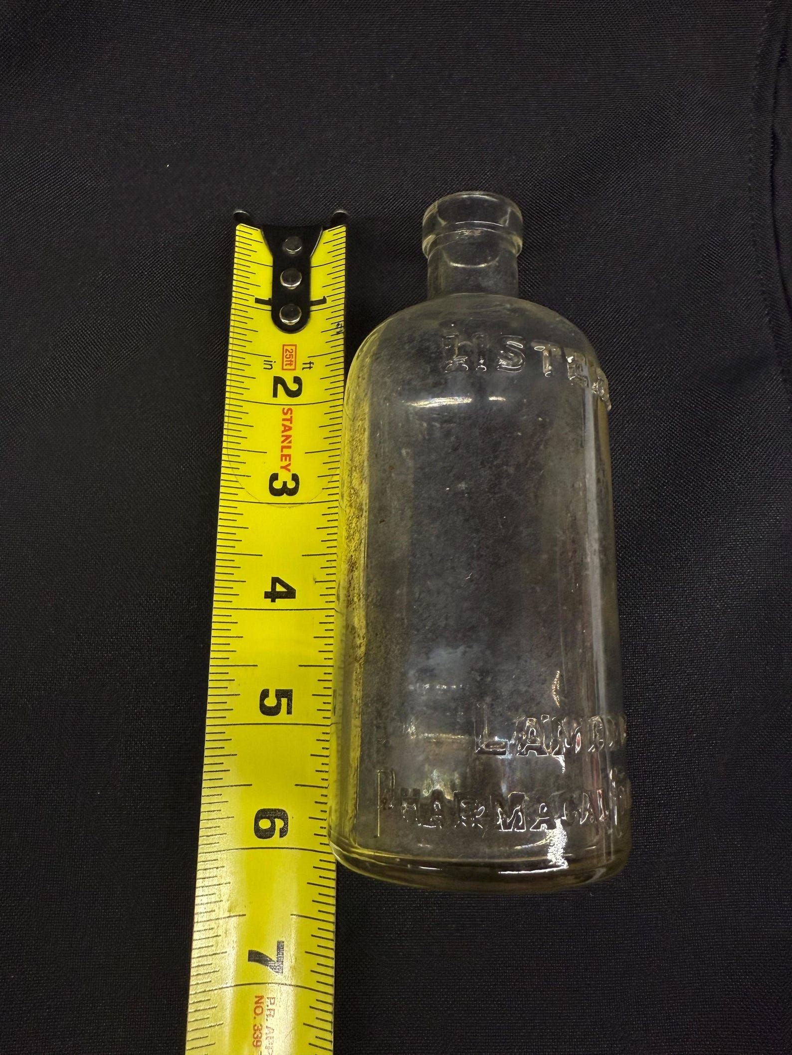 Vintage Listerine Bottle – Lambert Pharmacal Co – 6” Glass Apothecary ...