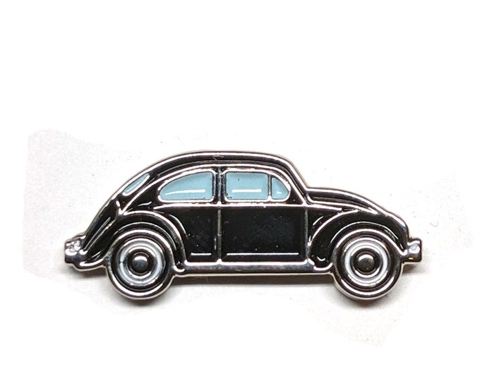 1952 Black Volkswagen Beetle - Enamel Pin - BRFC Dream Cars #4 - Etsy