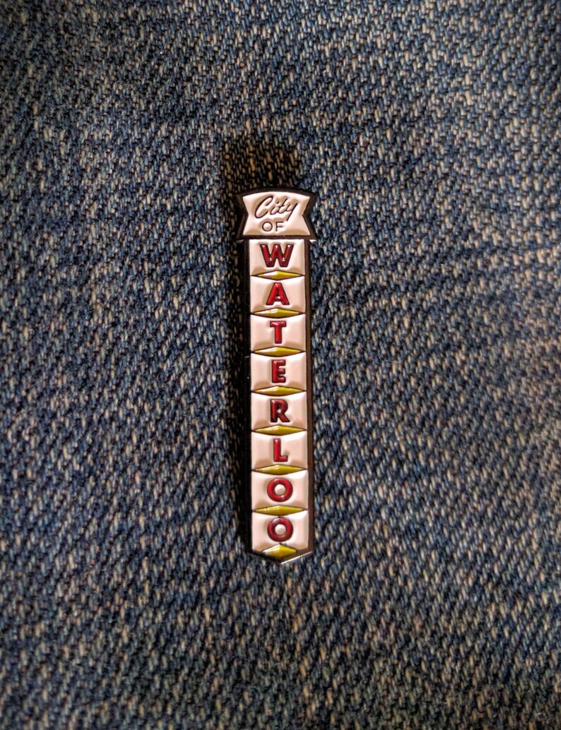 City of Waterloo Sign Enamel Pin | Etsy