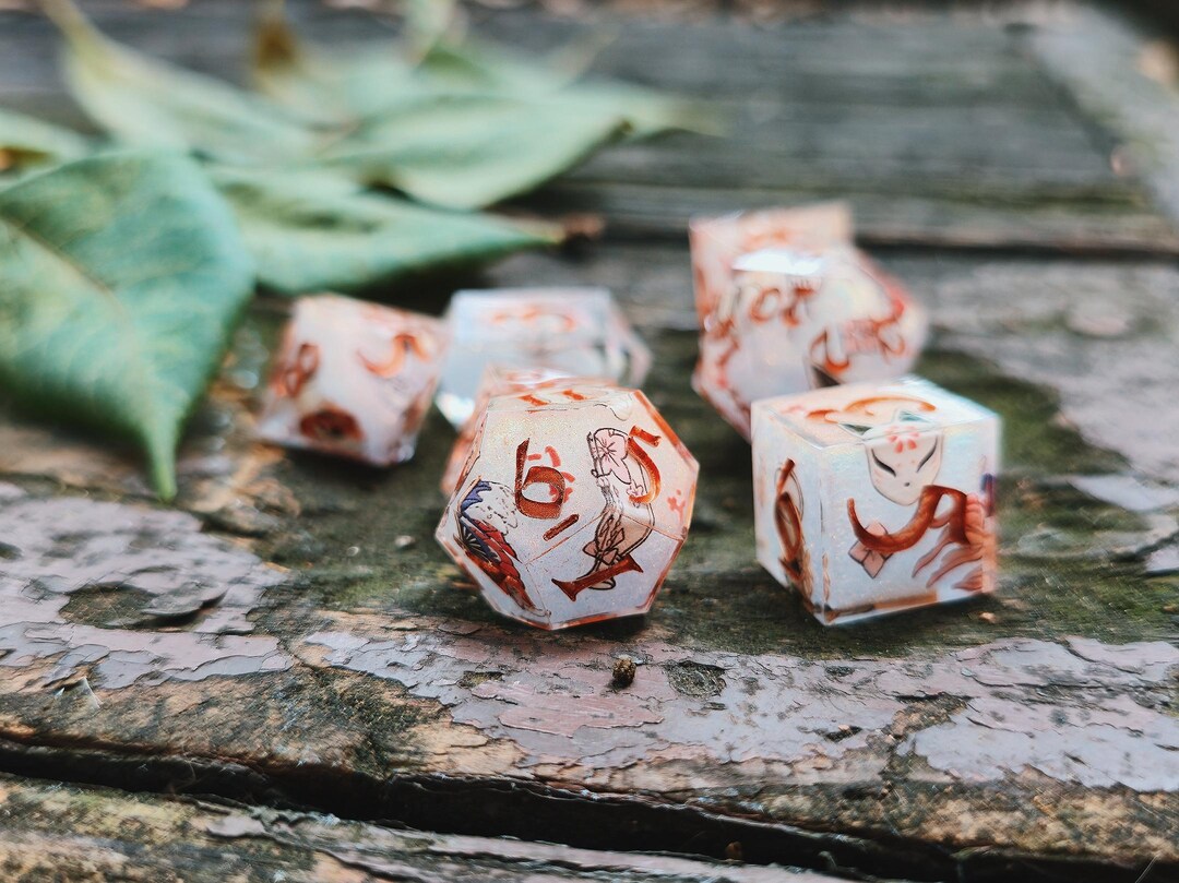 Whispers of Kyoto – Japanese Inspired Dnd Dice Set - Etsy