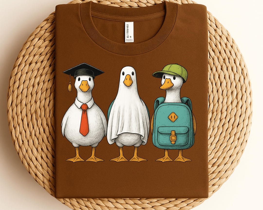Back to School Duck PNG, Funny Graduation Duck, Ghost Duck, Backpack ...