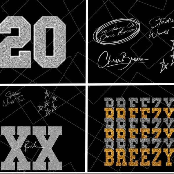 Chris Brown Name Transfer - Etsy