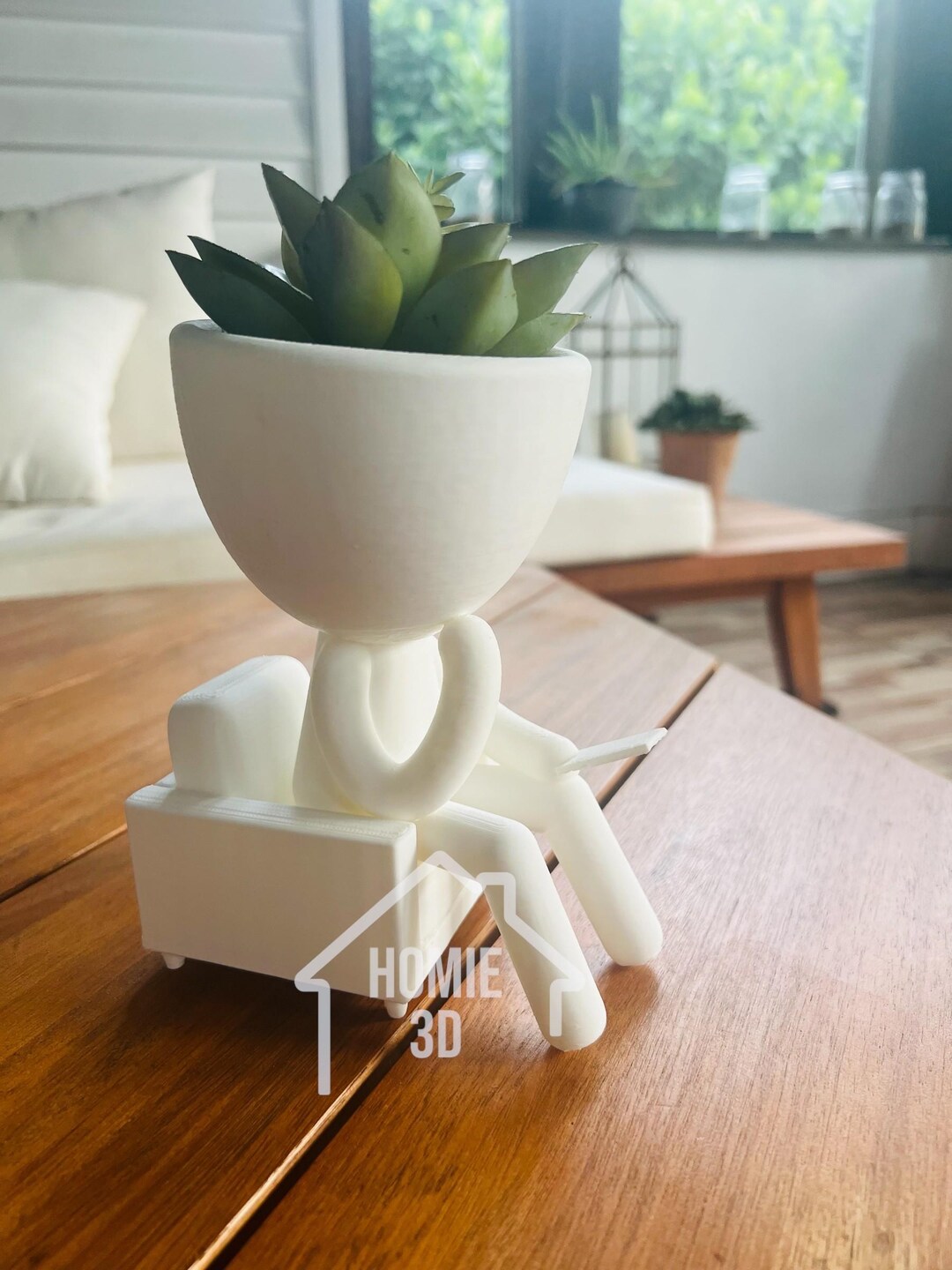 Robert Plant Pot Seating on Chair | Planter Pot Father's Day | Home ...