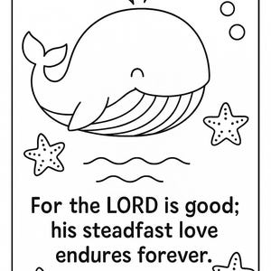 Set of 4 Summer Bible Verse Coloring Pages for Kids, Faith-based ...