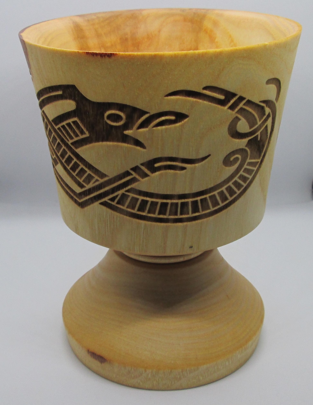 Jelling Style Larger Viking Medieval Wooden Mead Goblet. - Etsy