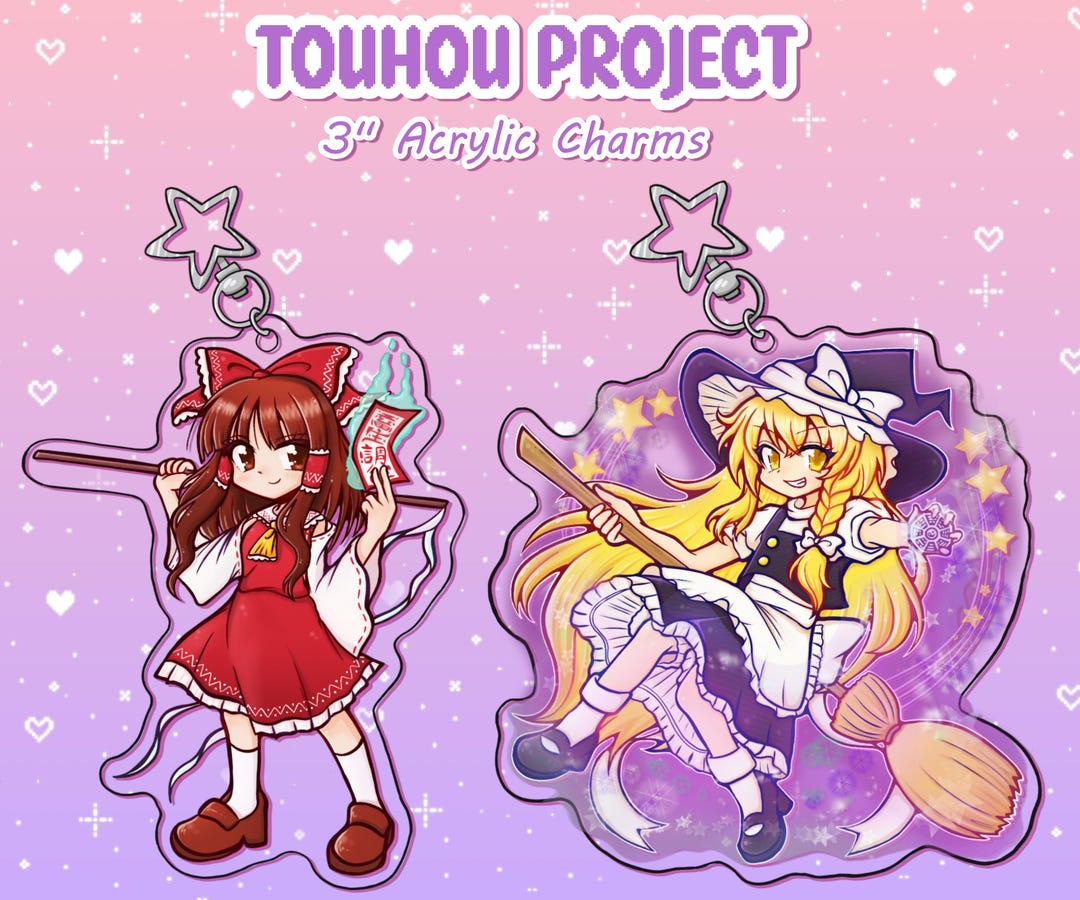 Touhou Project 3" Acrylic Charms / Character Keychains - Etsy