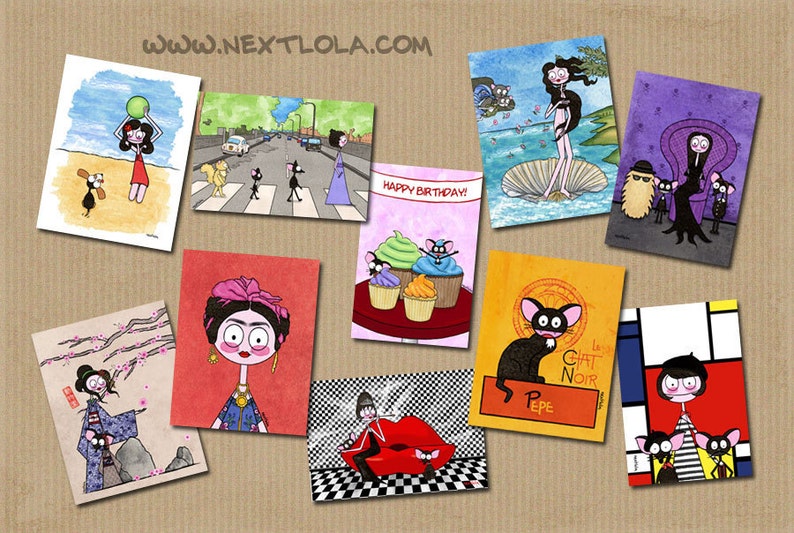 Custom Postcards Set. 10 Postcards Glossy Finish - Etsy