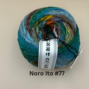 Noro Ito Yarn is a Kaleidoscope of Beautiful Color. 100% Worsted Weight ...