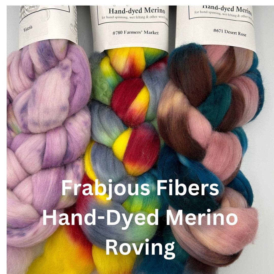 Frabjous Fibers. Hand-dyed Merino Roving - Etsy