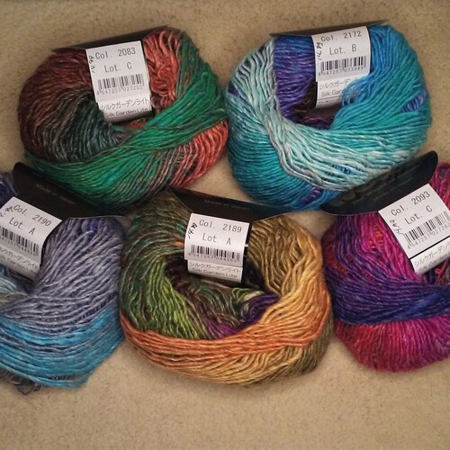 NORO Trapezoidal Shawl Crochet Kit Featuring Silk Garden Sock - Etsy