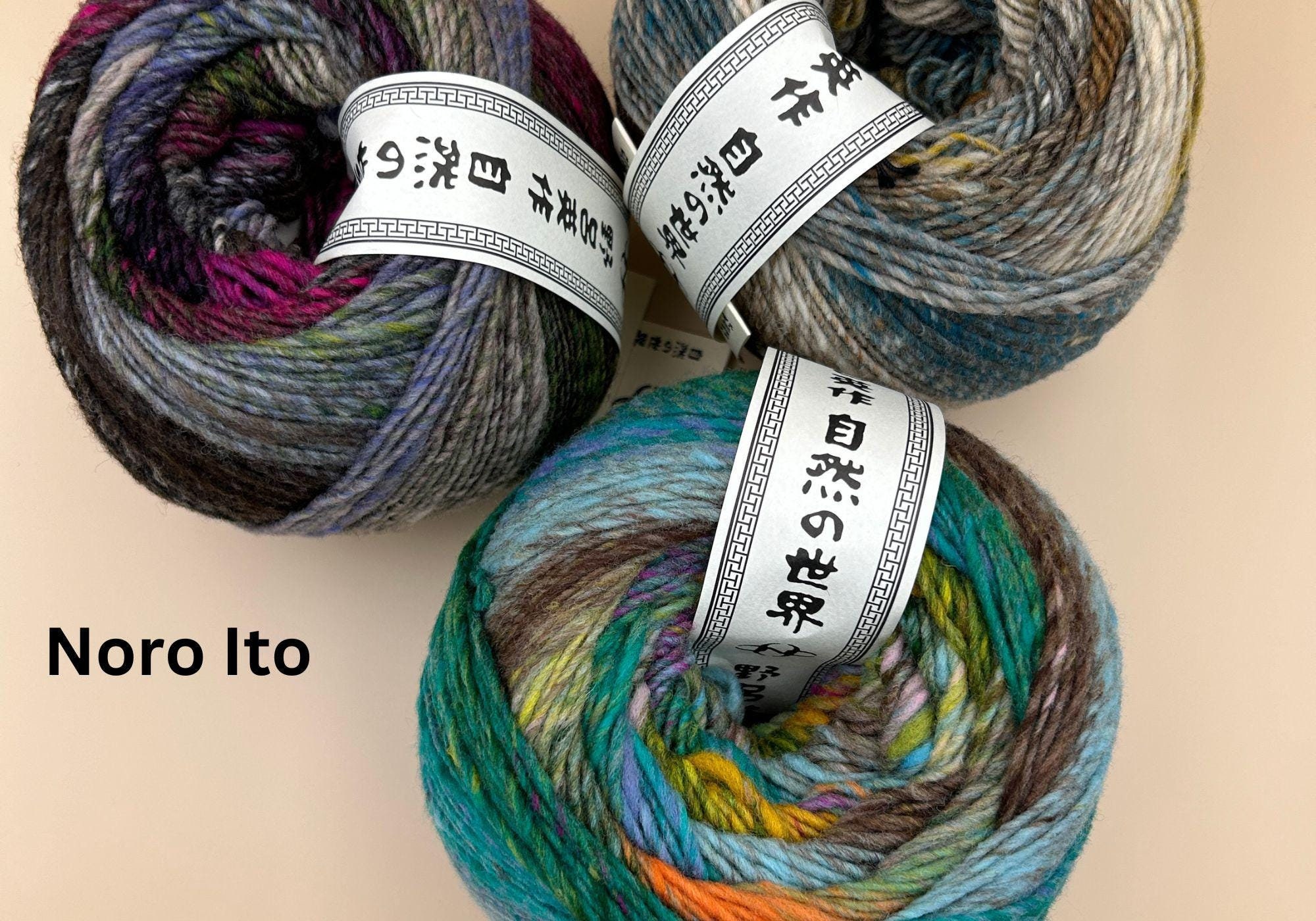 Noro Ito Yarn is a Kaleidoscope of Beautiful Color. 100% Worsted Weight ...