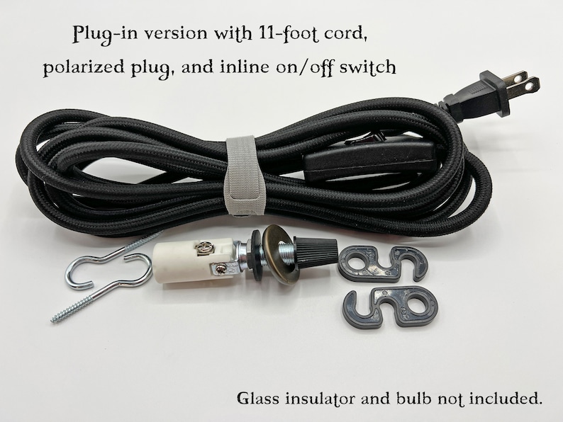 Glass Insulator Hanging Pendant Light Kit Includes Porcelain - Etsy