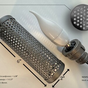 Flickering Flame LED Torch Light for Steampunk Industrial Pipe Lamp ...