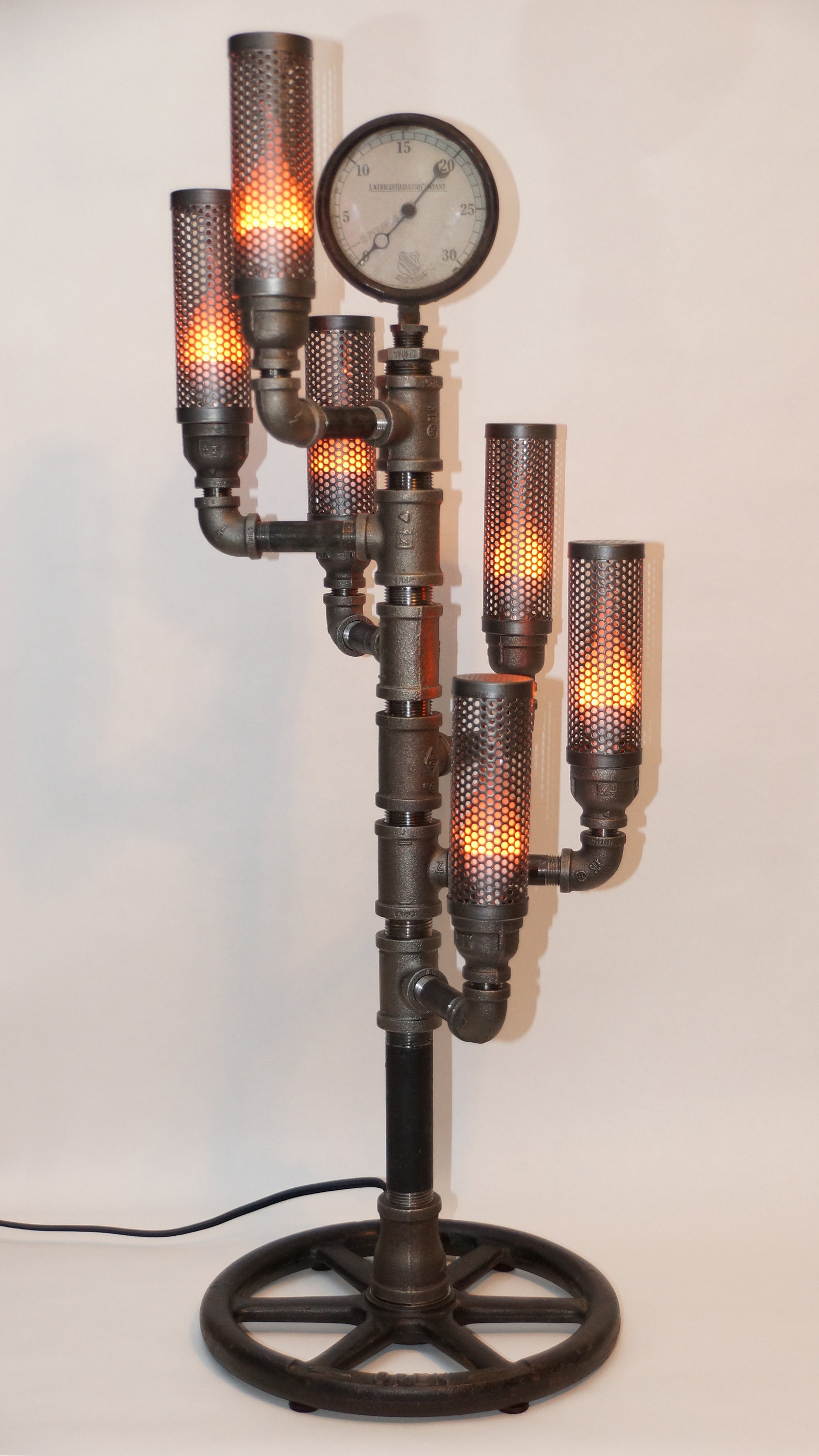 Flickering Flame LED Torch Light for Steampunk Industrial Pipe - Etsy