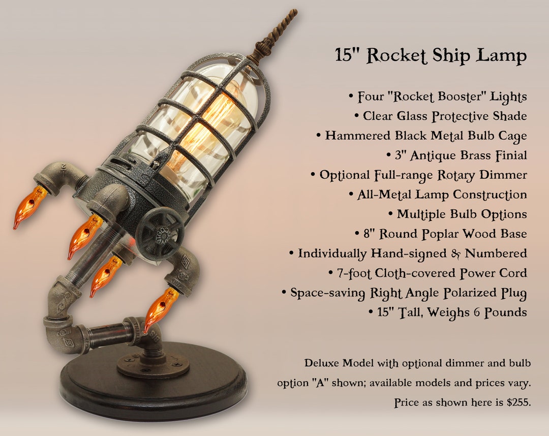 15 Rocket Ship Spaceship Steampunk Industrial Pipe Desk - Etsy