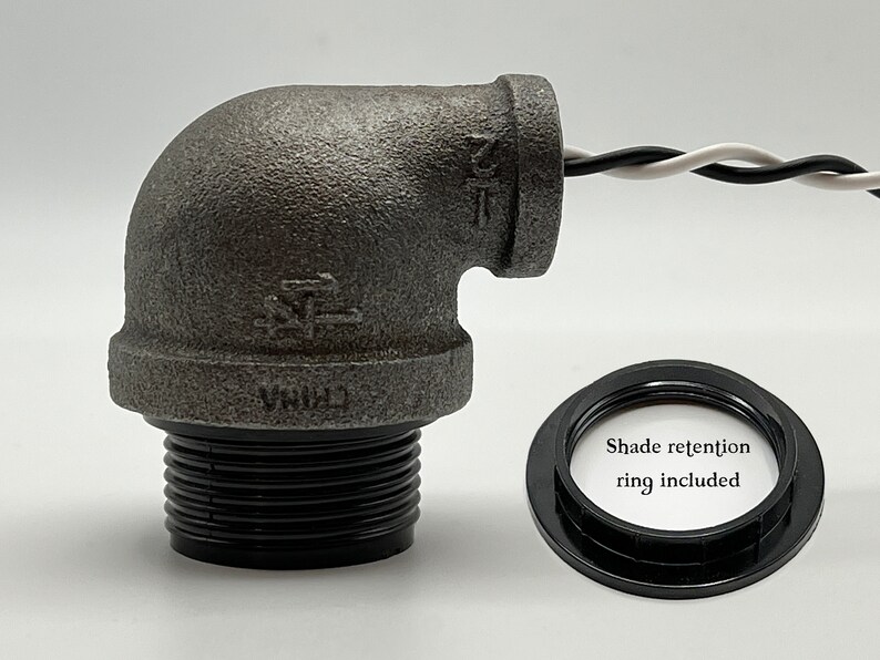 Black Iron Medium Base E26 Bulb Socket With Threaded Collar - Etsy